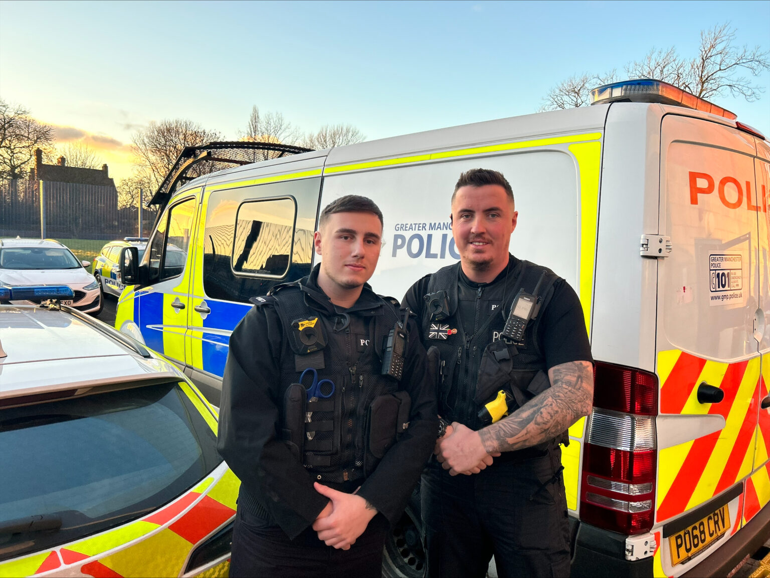 Tameside policemen hailed heroes for helping child in choking incident ...