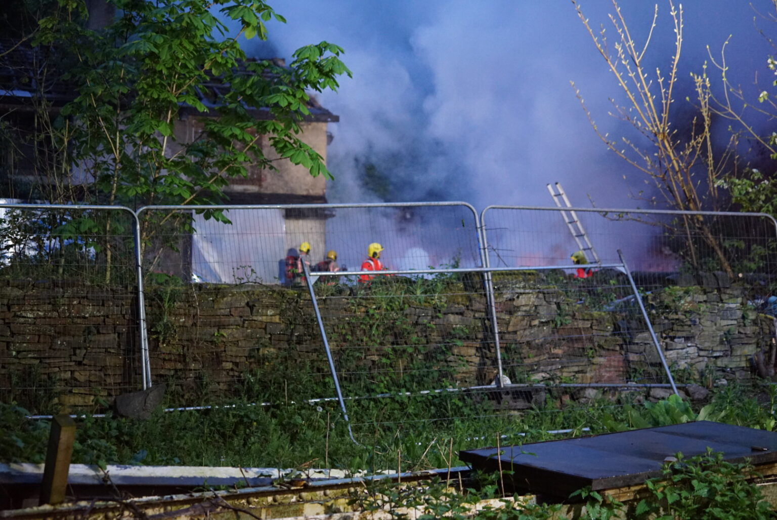 Firefighters tackle large blaze on Hyde land - Tameside Correspondent