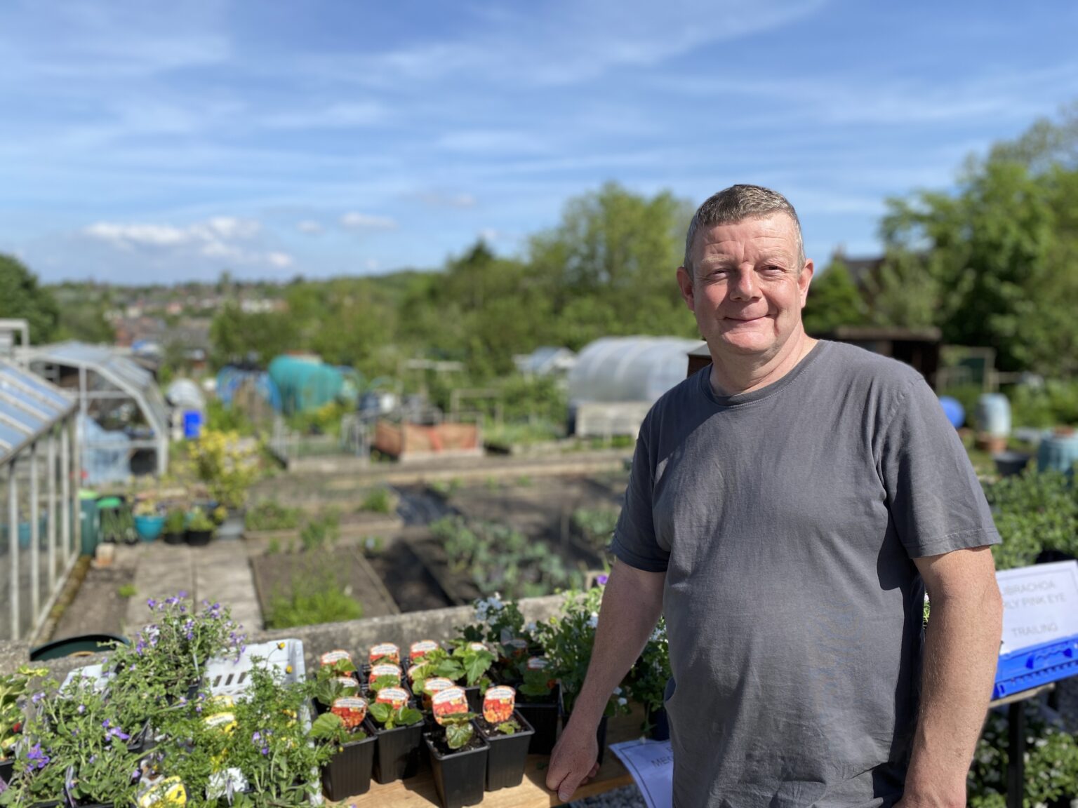 Mottram Road Allotment plant sale blooming success - Tameside Correspondent