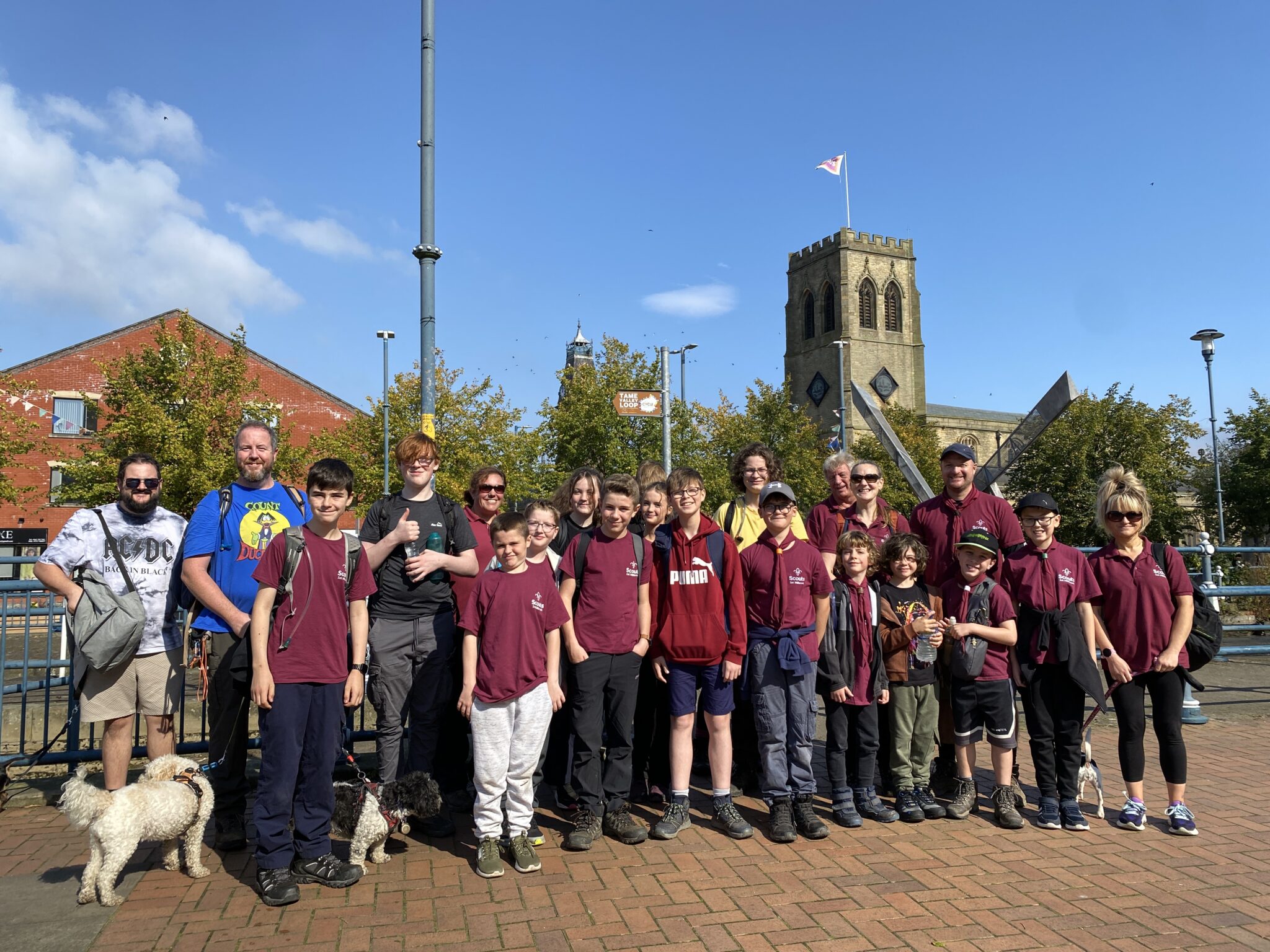 1st Millbrook Scouts take on 18-mile sponsored walk - Tameside ...