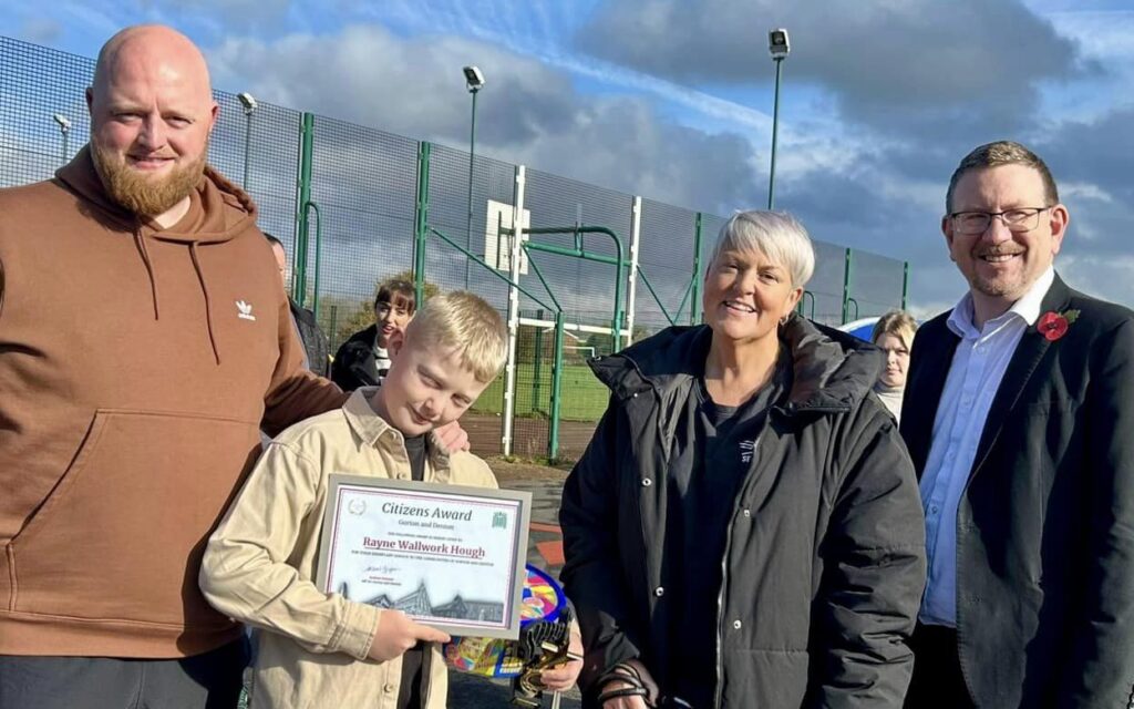 Haughton Green boy’s award for keeping it clean - Tameside Correspondent