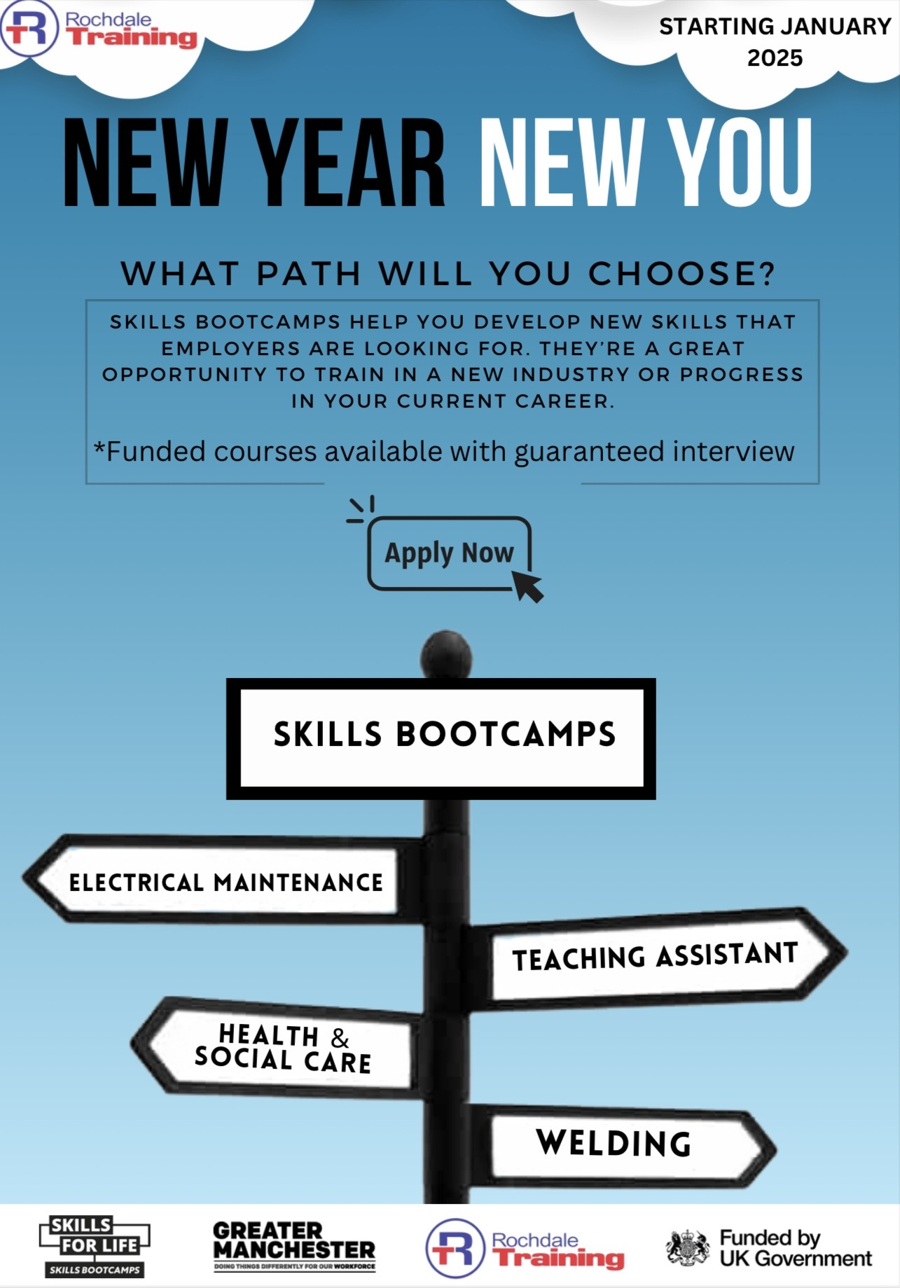 Skills Bootcamps – New Year New You? - Tameside Correspondent