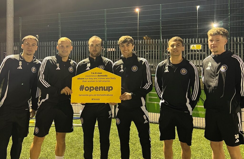 Curzon Ashton pitch in support for male domestic abuse campaign ...